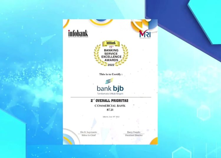 Pelayanan Prima, bank bjb Raih Anugerah Banking Service Excellence 2022 | Infobanknews