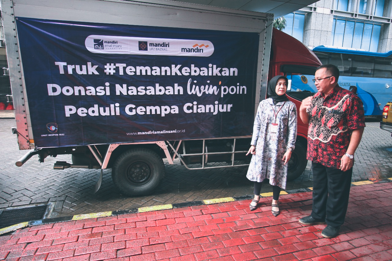 Donasi Nasabah Livin' Poin Peduli Gempa Cianjur | Infobanknews