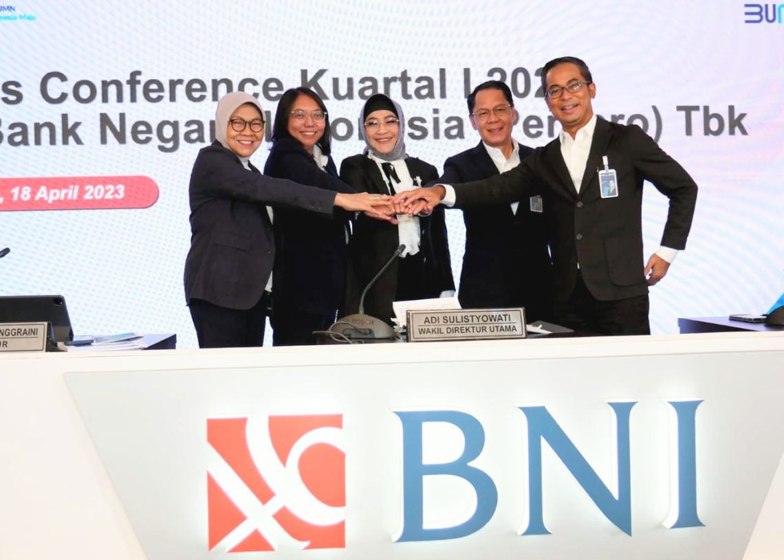Melonjak 31,8% BNI Cetak Laba Bersih Rp5,2 Triliun di Kuartal I-2023 | Infobanknews