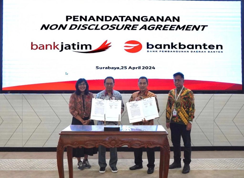Muluskan Proses KUB, Bank Banten dan Bank Jatim Teken Perjanjian NDA ...