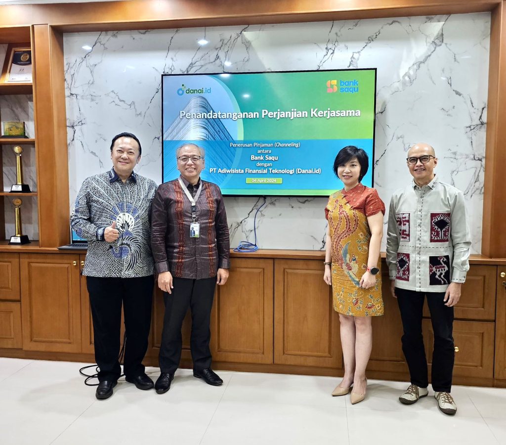 Genjot Pembiayaan Produktif bagi UMKM, Danai.id Gandeng Bank Saqu | Infobanknews