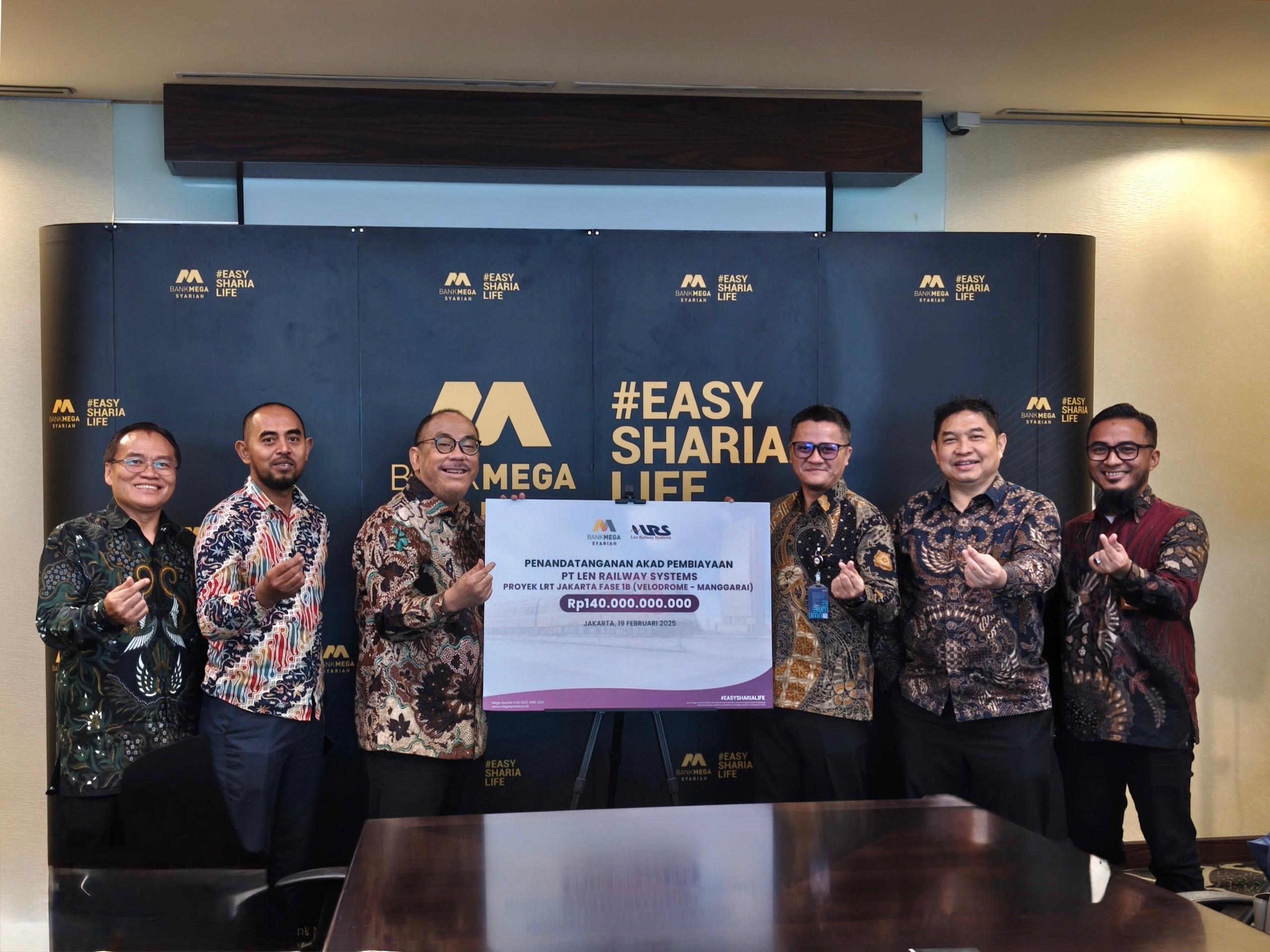 Bank Mega Syariah Salurkan Pembiayaan untuk Proyek LRT Jakarta | Infobanknews