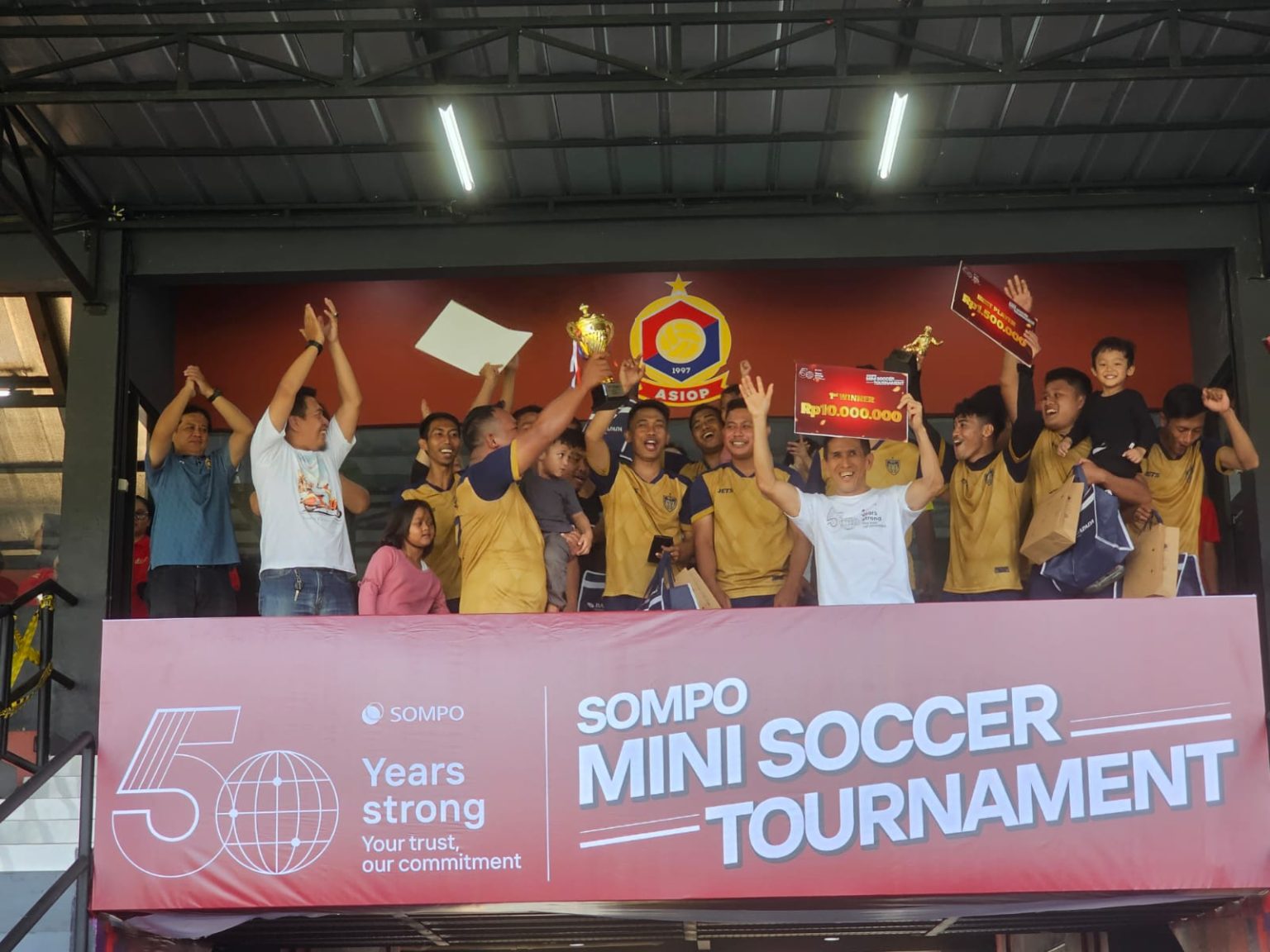 MUF Bawa Pulang Trofi Sompo Mini Soccer 2025 usai Tundukkan BRI Multifinance | Infobanknews